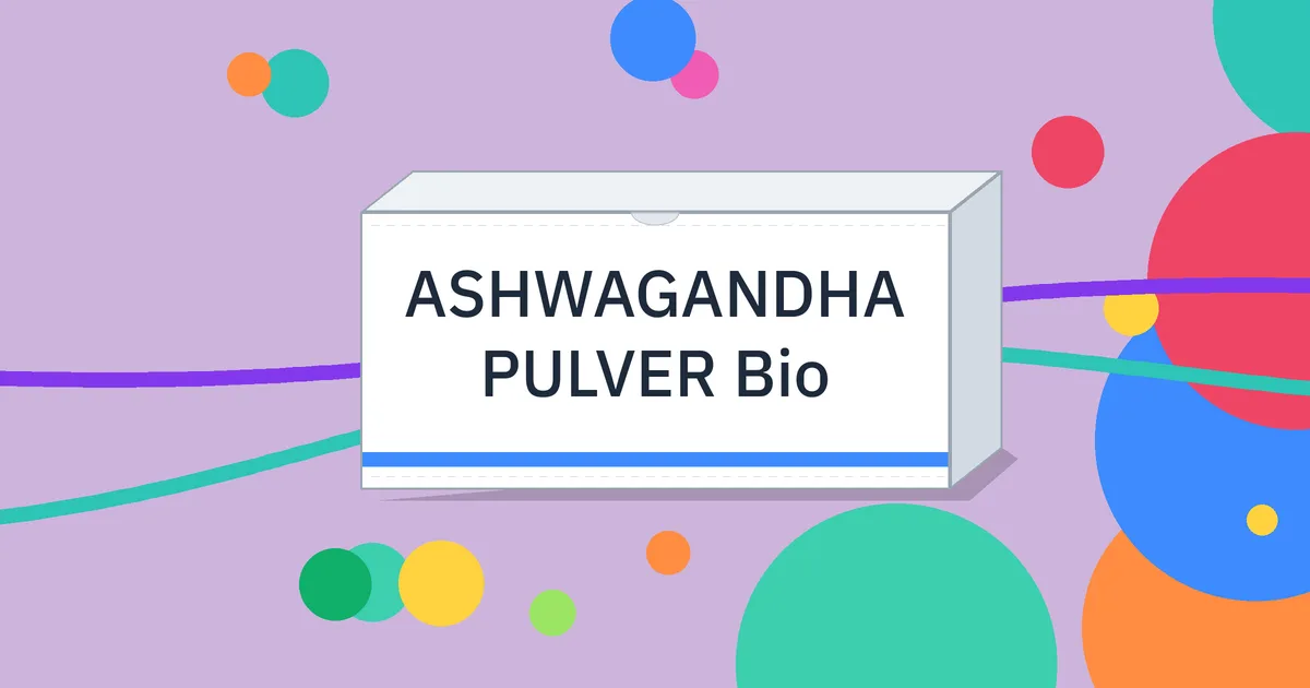 Symbolbild: Packung mit der Aufschrift ASHWAGANDHA PULVER Bio (PZN 18094881) – Verfügbarkeit und Bezug in Apotheken in Frankfurt am Main
