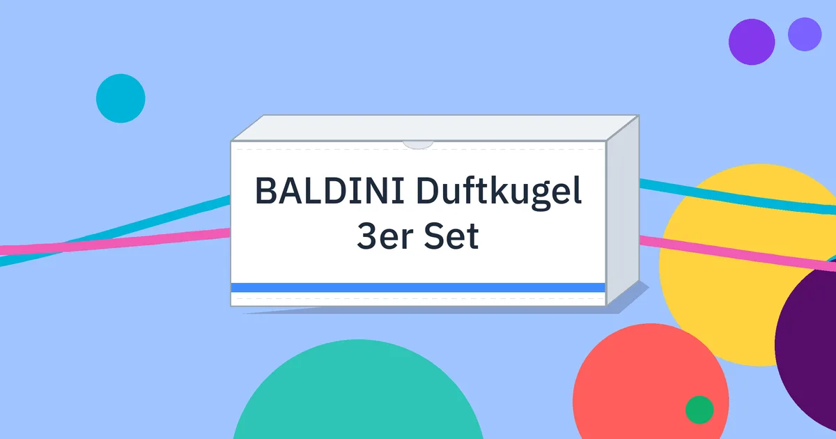 Symbolbild: Packung mit der Aufschrift BALDINI Duftkugel 3er Set (PZN 16754623) – Verfügbarkeit und Bezug in Apotheken in Frankfurt am Main