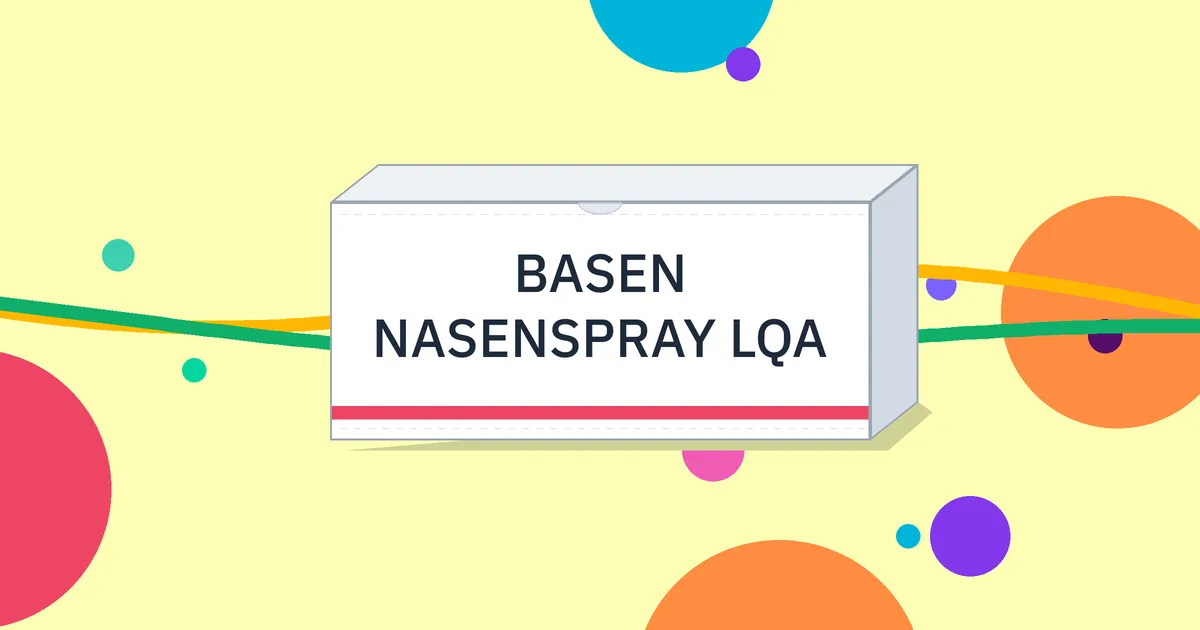 Symbolbild: Packung mit der Aufschrift BASEN NASENSPRAY LQA (PZN 07038543) – Verfügbarkeit und Bezug in Apotheken in Frankfurt am Main