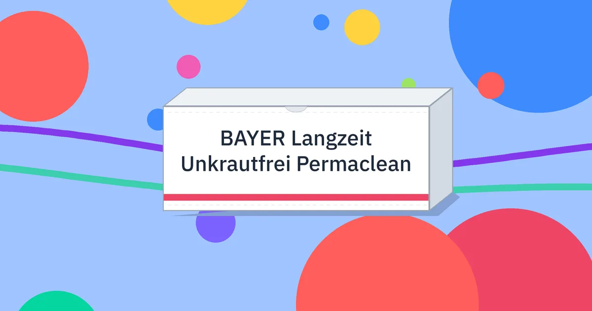 Symbolbild: Packung mit der Aufschrift BAYER Langzeit Unkrautfrei Permaclean (PZN 09276382) – Verfügbarkeit und Bezug in Apotheken in Frankfurt am Main