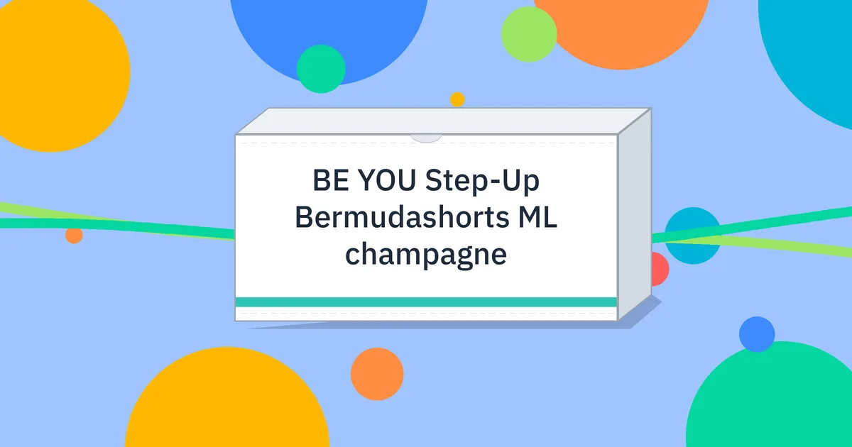 Symbolbild: Packung mit der Aufschrift BE YOU Step-Up Bermudashorts ML champagne (PZN 20720185) – Verfügbarkeit und Bezug in Apotheken in Frankfurt am Main