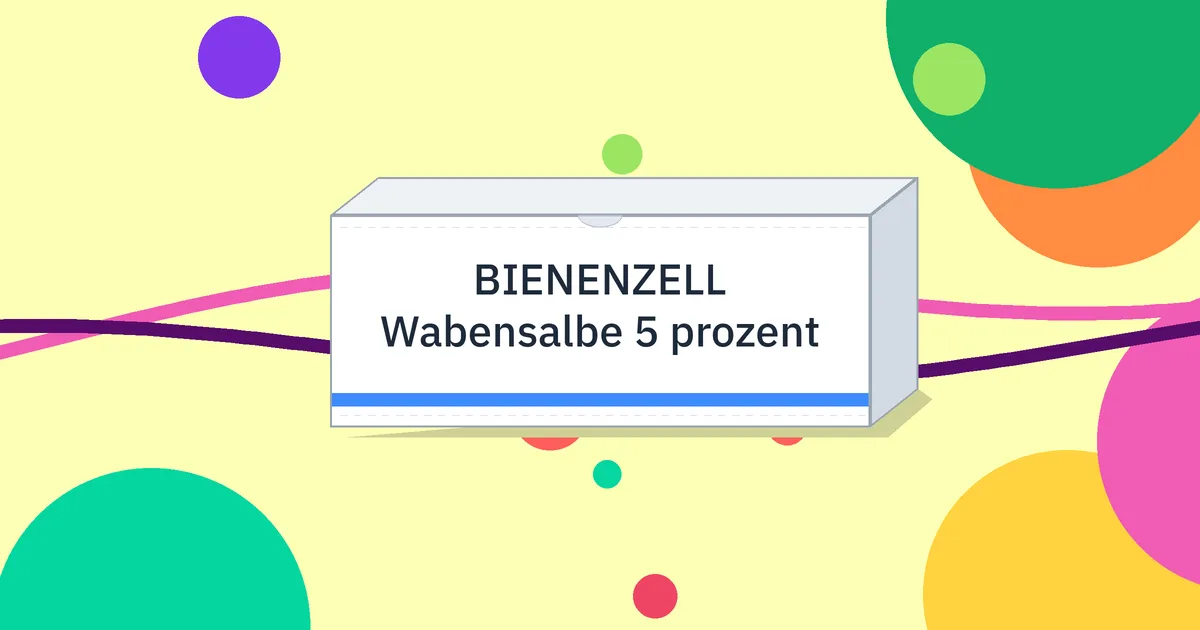 Symbolbild: Packung mit der Aufschrift BIENENZELL Wabensalbe 5 prozent (PZN 01209860) – Verfügbarkeit und Bezug in Apotheken in Frankfurt am Main
