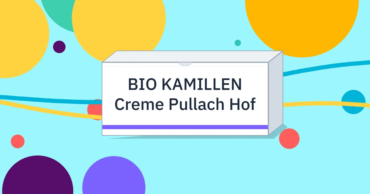 Symbolbild: Packung mit der Aufschrift BIO KAMILLEN Creme Pullach Hof (PZN 19960990) – Verfügbarkeit und Bezug in Apotheken in Frankfurt am Main