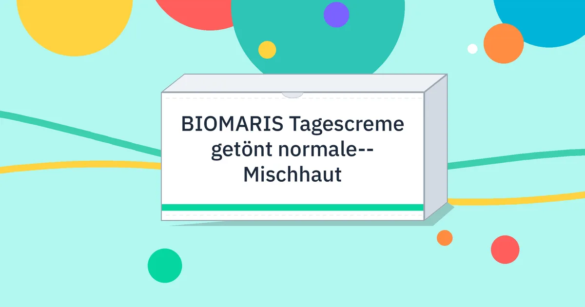 Symbolbild: Packung mit der Aufschrift BIOMARIS Tagescreme getönt normale--Mischhaut (PZN 14308865) – Verfügbarkeit und Bezug in Apotheken in Frankfurt am Main