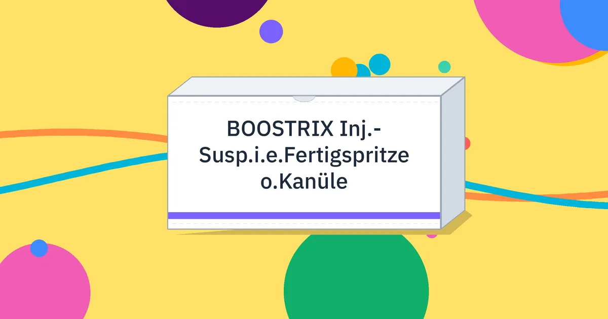 Symbolbild: Packung mit der Aufschrift BOOSTRIX Inj.-Susp.i.e.Fertigspritze o.Kanüle (PZN 14328141) – Verfügbarkeit und Bezug in Apotheken in Frankfurt am Main
