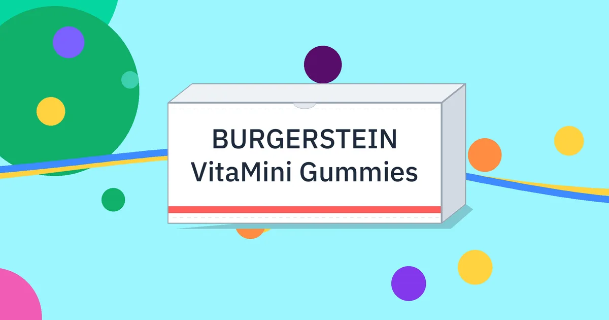 Symbolbild: Packung mit der Aufschrift BURGERSTEIN VitaMini Gummies (PZN 20542074) – Verfügbarkeit und Bezug in Apotheken in Frankfurt am Main