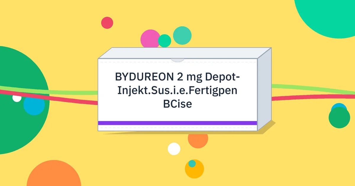 Symbolbild: Packung mit der Aufschrift BYDUREON 2 mg Depot-Injekt.Sus.i.e.Fertigpen BCise (PZN 18908355) – Verfügbarkeit und Bezug in Apotheken in Frankfurt am Main