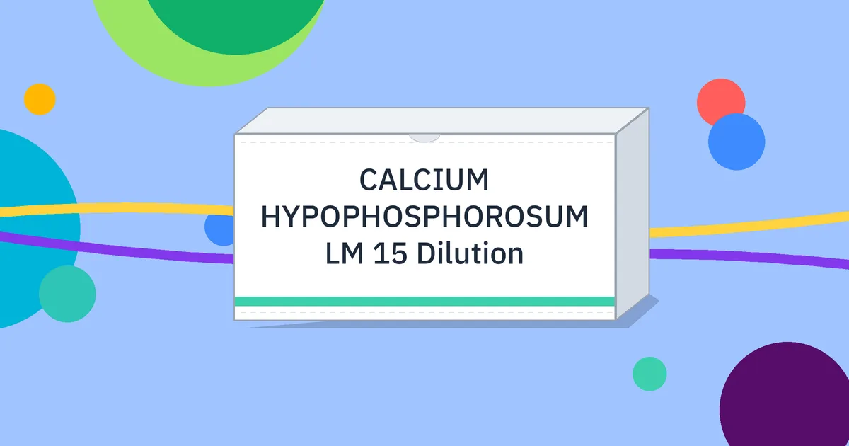 Symbolbild: Packung mit der Aufschrift CALCIUM HYPOPHOSPHOROSUM LM 15 Dilution (PZN 13408820) – Verfügbarkeit und Bezug in Apotheken in Frankfurt am Main