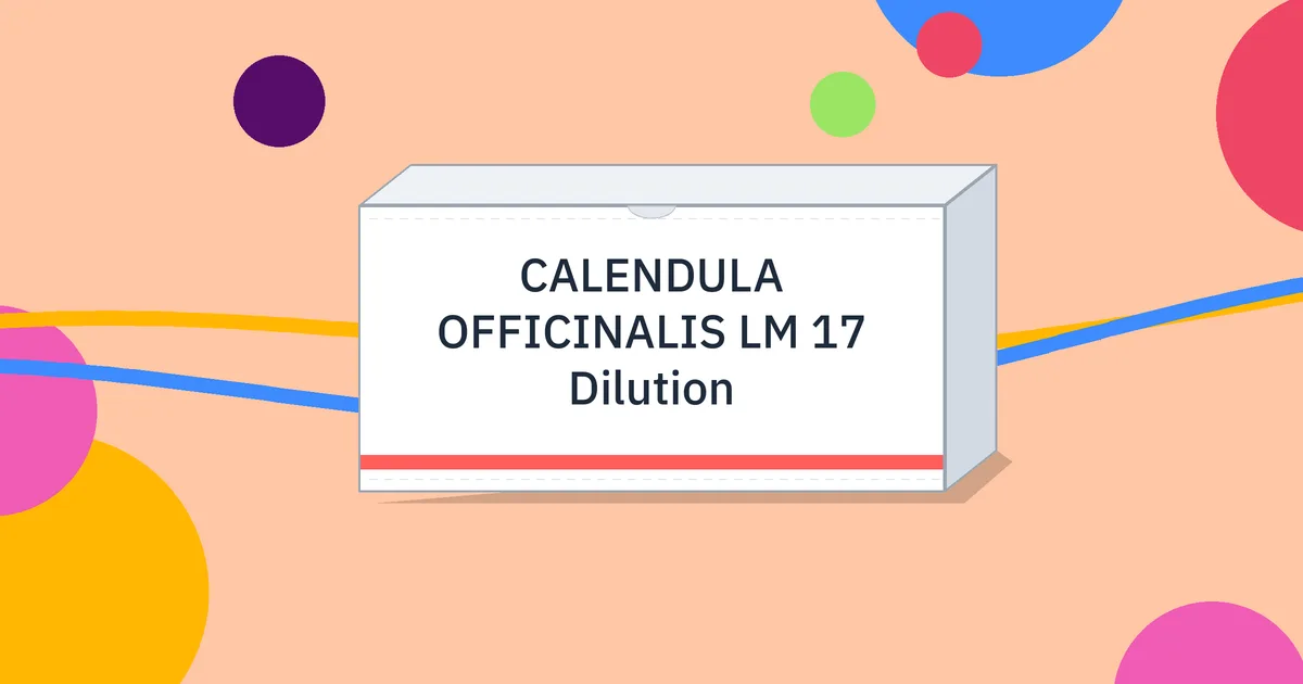 Symbolbild: Packung mit der Aufschrift CALENDULA OFFICINALIS LM 17 Dilution (PZN 12807417) – Verfügbarkeit und Bezug in Apotheken in Frankfurt am Main