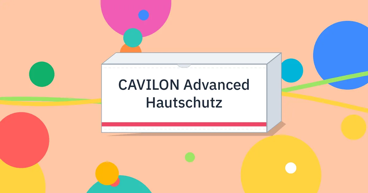 Symbolbild: Packung mit der Aufschrift CAVILON Advanced Hautschutz (PZN 18055266) – Verfügbarkeit und Bezug in Apotheken in Frankfurt am Main
