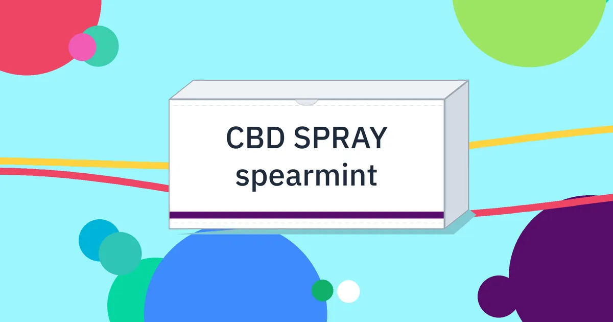Symbolbild: Packung mit der Aufschrift CBD SPRAY spearmint (PZN 17313542) – Verfügbarkeit und Bezug in Apotheken in Frankfurt am Main