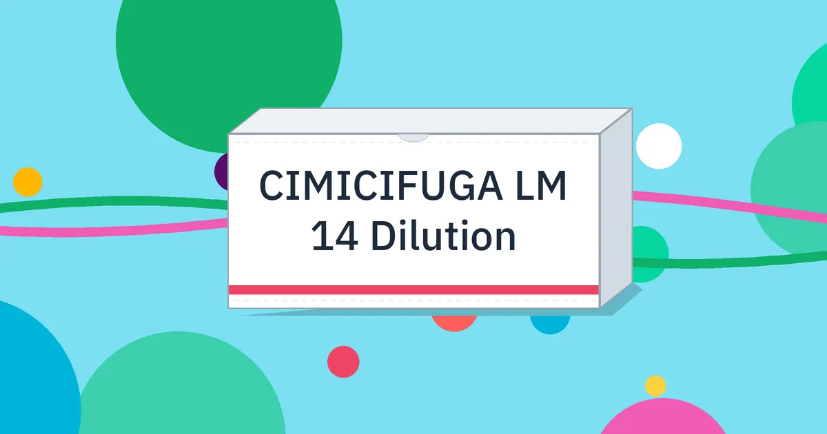 Symbolbild: Packung mit der Aufschrift CIMICIFUGA LM 14 Dilution (PZN 12819107) – Verfügbarkeit und Bezug in Apotheken in Frankfurt am Main