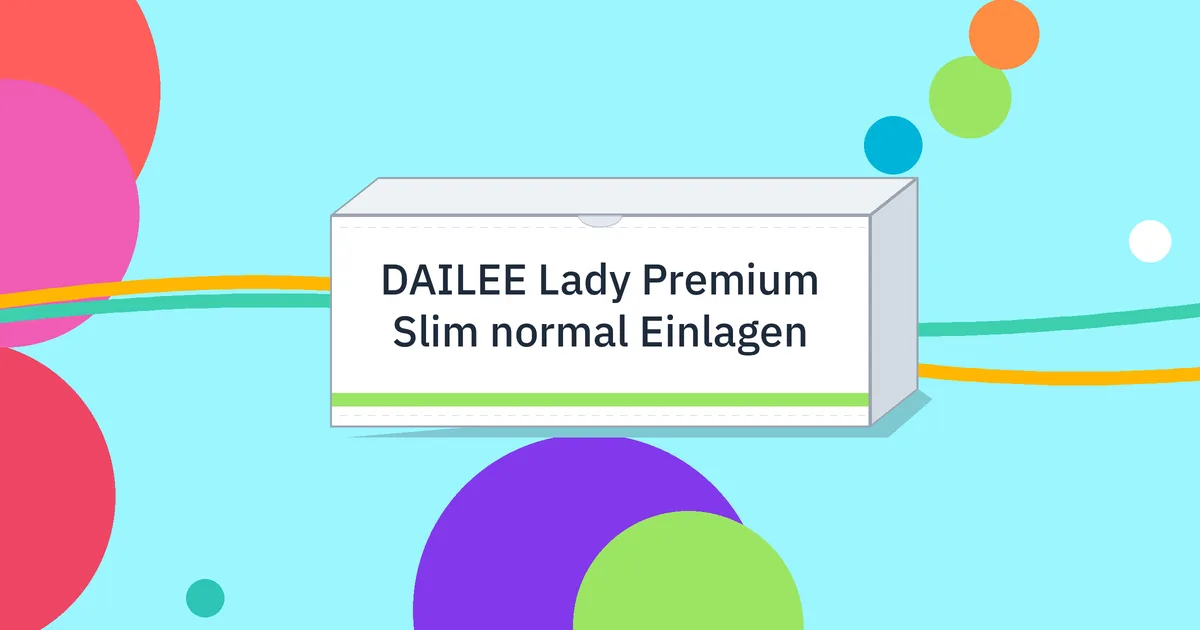 Symbolbild: Packung mit der Aufschrift DAILEE Lady Premium Slim normal Einlagen (PZN 18194766) – Verfügbarkeit und Bezug in Apotheken in Frankfurt am Main