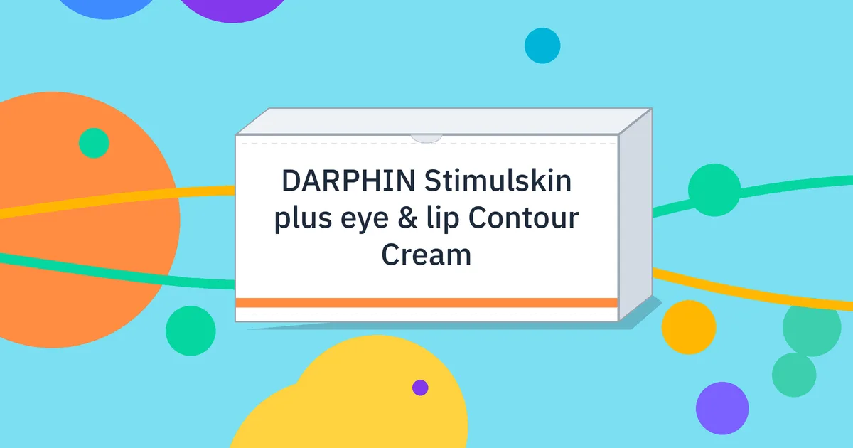 Symbolbild: Packung mit der Aufschrift DARPHIN Stimulskin plus eye & lip Contour Cream (PZN 19923121) – Verfügbarkeit und Bezug in Apotheken in Frankfurt am Main
