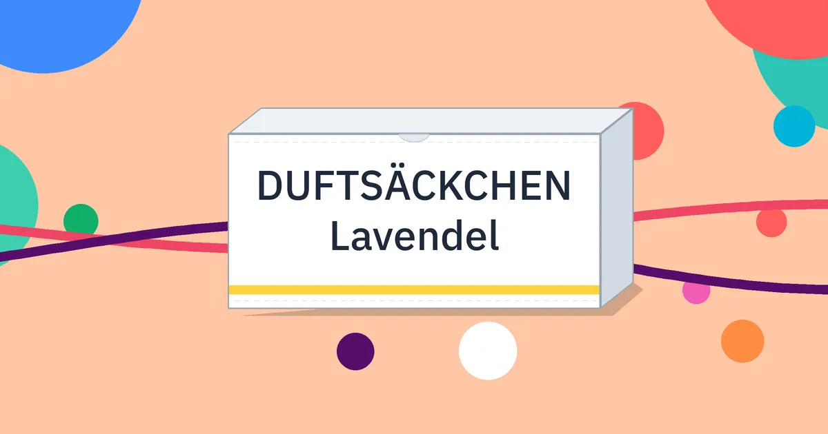 Symbolbild: Packung mit der Aufschrift DUFTSÄCKCHEN Lavendel (PZN 01422134) – Verfügbarkeit und Bezug in Apotheken in Frankfurt am Main