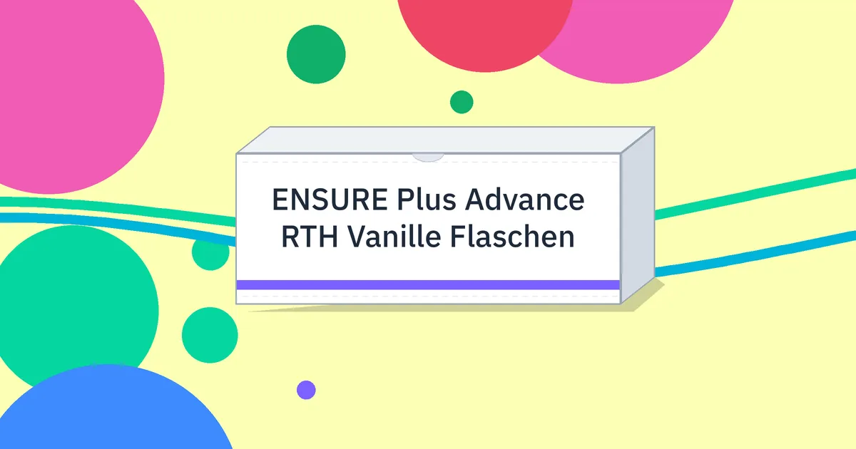 Symbolbild: Packung mit der Aufschrift ENSURE Plus Advance RTH Vanille Flaschen (PZN 17885221) – Verfügbarkeit und Bezug in Apotheken in Frankfurt am Main