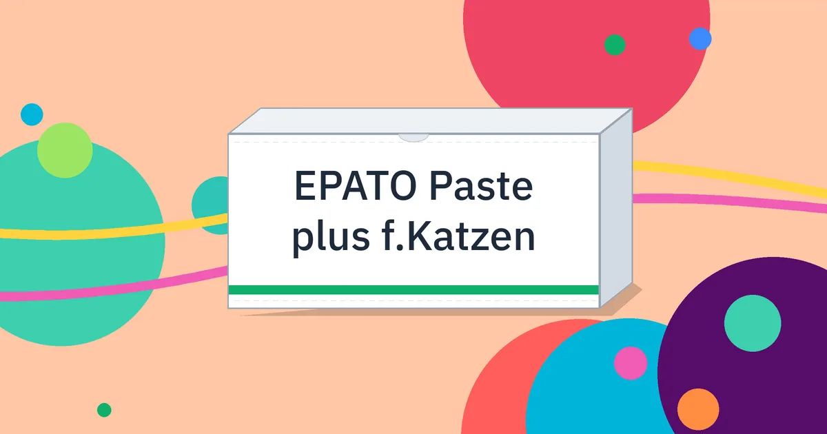 Symbolbild: Packung mit der Aufschrift EPATO Paste plus f.Katzen (PZN 17441470) – Verfügbarkeit und Bezug in Apotheken in Frankfurt am Main