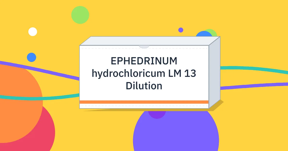 Symbolbild: Packung mit der Aufschrift EPHEDRINUM hydrochloricum LM 13 Dilution (PZN 13471184) – Verfügbarkeit und Bezug in Apotheken in Frankfurt am Main