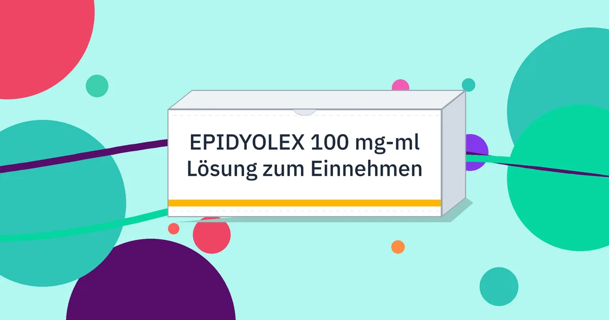 Symbolbild: Packung mit der Aufschrift EPIDYOLEX 100 mg-ml Lösung zum Einnehmen (PZN 18226561) – Verfügbarkeit und Bezug in Apotheken in Frankfurt am Main