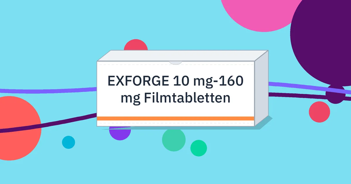 Symbolbild: Packung mit der Aufschrift EXFORGE 10 mg-160 mg Filmtabletten (PZN 09194425) – Verfügbarkeit und Bezug in Apotheken in Frankfurt am Main