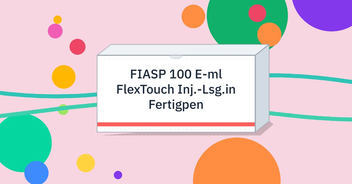 Symbolbild: Packung mit der Aufschrift FIASP 100 E-ml FlexTouch Inj.-Lsg.in Fertigpen (PZN 13831725) – Verfügbarkeit und Bezug in Apotheken in Frankfurt am Main