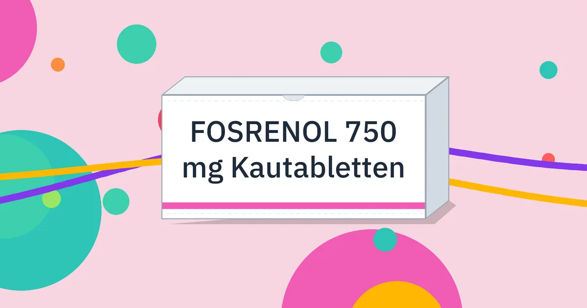 Symbolbild: Packung mit der Aufschrift FOSRENOL 750 mg Kautabletten (PZN 12425845) – Verfügbarkeit und Bezug in Apotheken in Frankfurt am Main