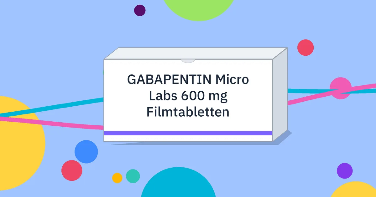 Symbolbild: Packung mit der Aufschrift GABAPENTIN Micro Labs 600 mg Filmtabletten (PZN 10517170) – Verfügbarkeit und Bezug in Apotheken in Frankfurt am Main