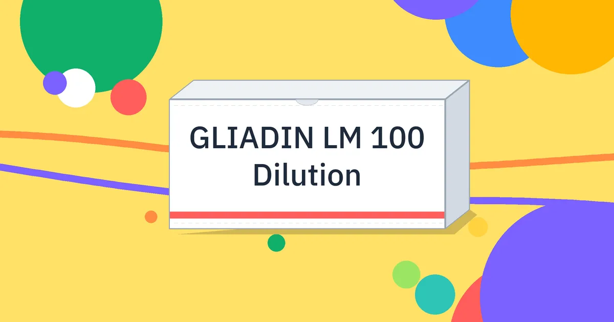 Symbolbild: Packung mit der Aufschrift GLIADIN LM 100 Dilution (PZN 13544486) – Verfügbarkeit und Bezug in Apotheken in Frankfurt am Main