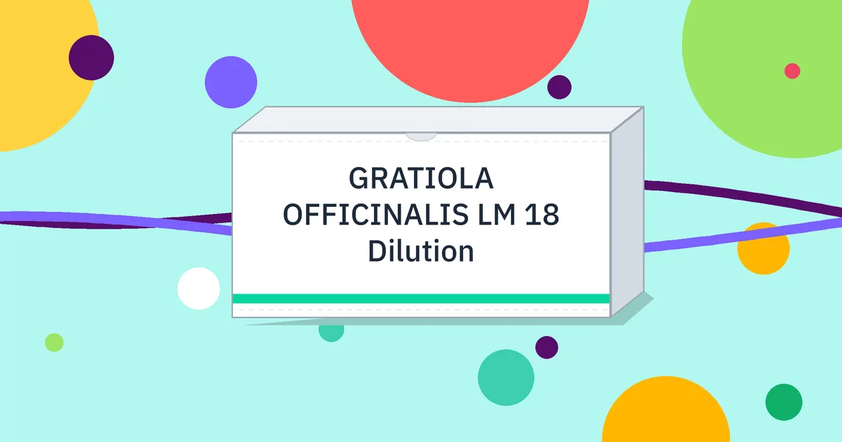Symbolbild: Packung mit der Aufschrift GRATIOLA OFFICINALIS LM 18 Dilution (PZN 13546597) – Verfügbarkeit und Bezug in Apotheken in Frankfurt am Main