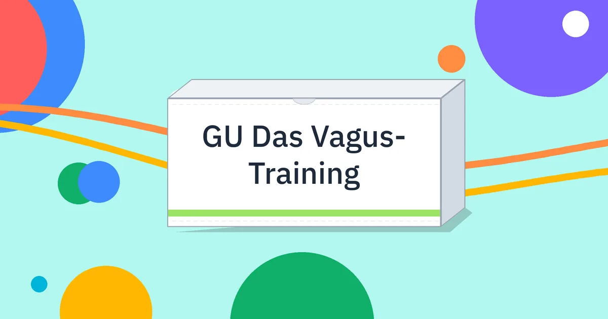 Symbolbild: Packung mit der Aufschrift GU Das Vagus-Training (PZN 17061916) – Verfügbarkeit und Bezug in Apotheken in Frankfurt am Main