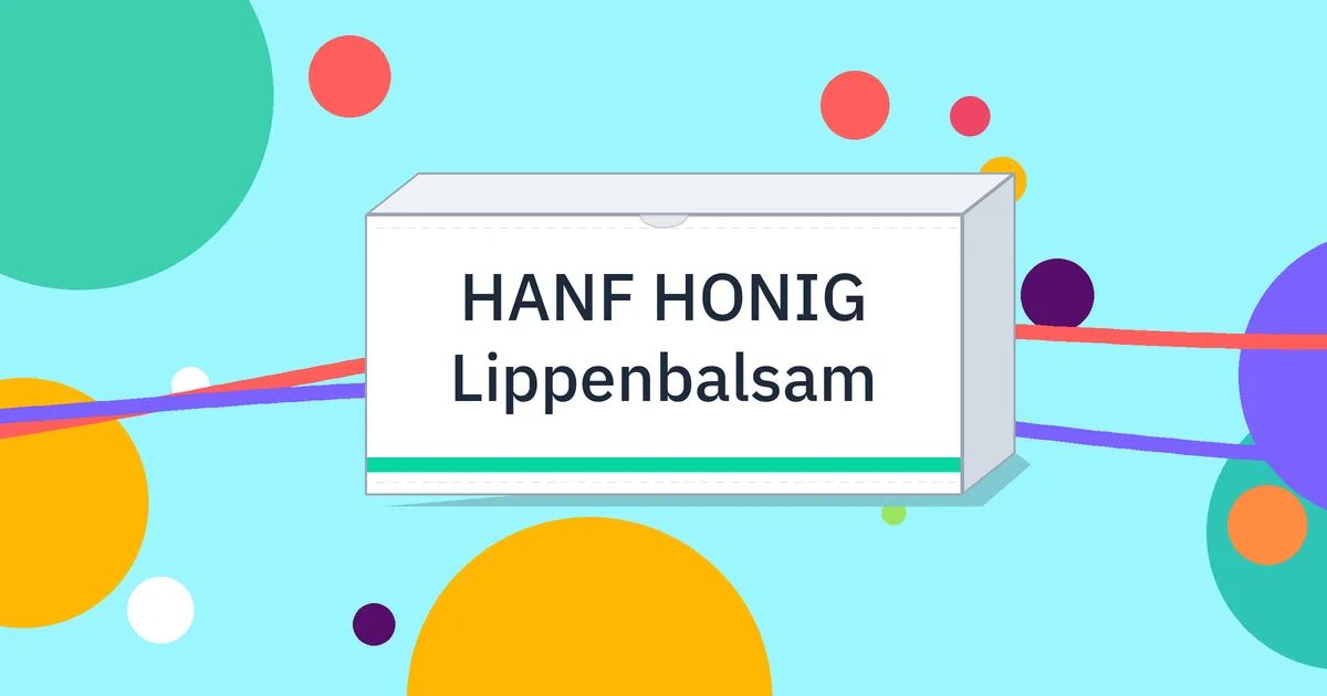 Symbolbild: Packung mit der Aufschrift HANF HONIG Lippenbalsam (PZN 08541652) – Verfügbarkeit und Bezug in Apotheken in Frankfurt am Main