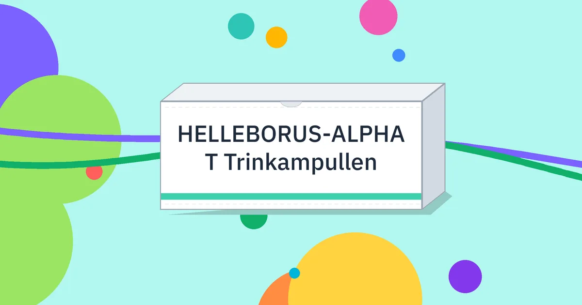 Symbolbild: Packung mit der Aufschrift HELLEBORUS-ALPHA T Trinkampullen (PZN 10222747) – Verfügbarkeit und Bezug in Apotheken in Frankfurt am Main