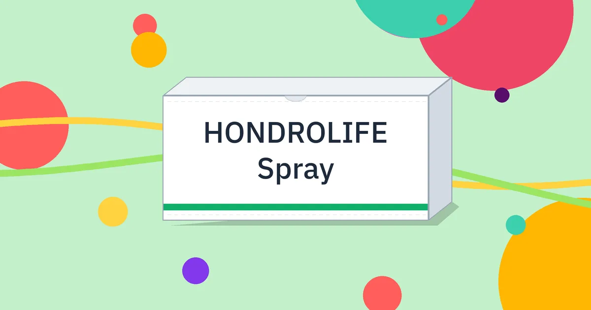 Symbolbild: Packung mit der Aufschrift HONDROLIFE Spray (PZN 19468935) – Verfügbarkeit und Bezug in Apotheken in Frankfurt am Main