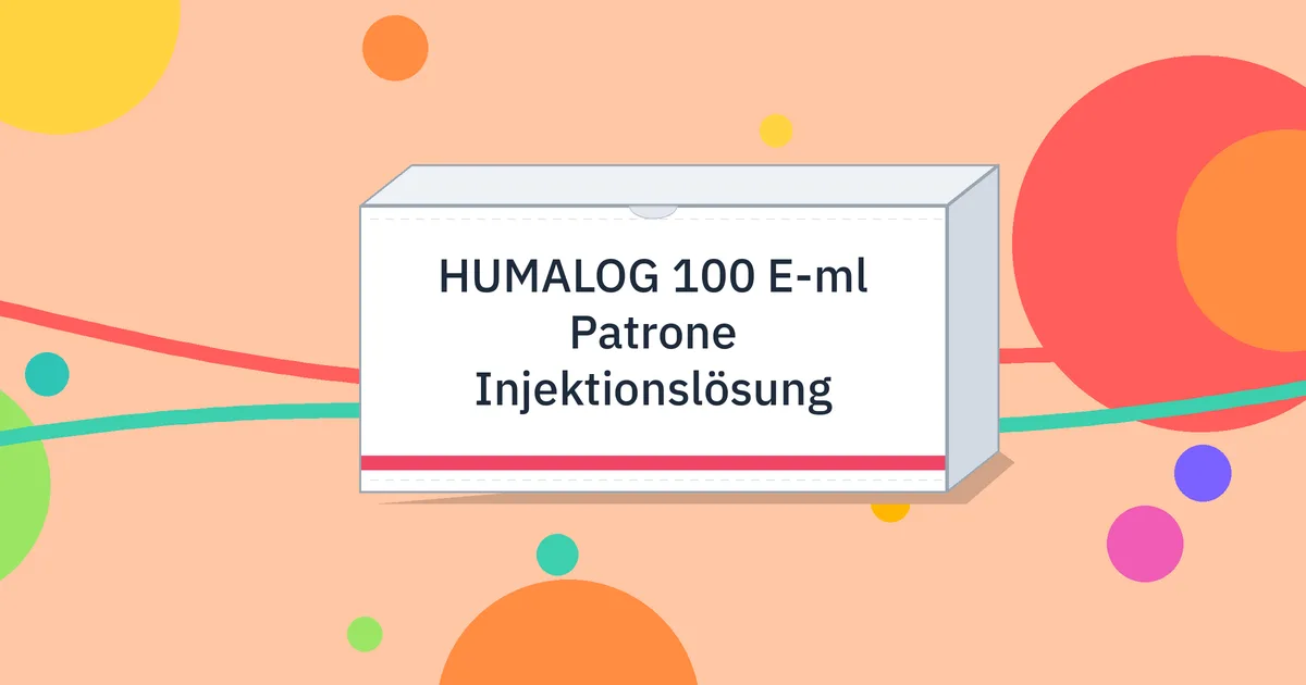 Symbolbild: Packung mit der Aufschrift HUMALOG 100 E-ml Patrone Injektionslösung (PZN 08752490) – Verfügbarkeit und Bezug in Apotheken in Frankfurt am Main