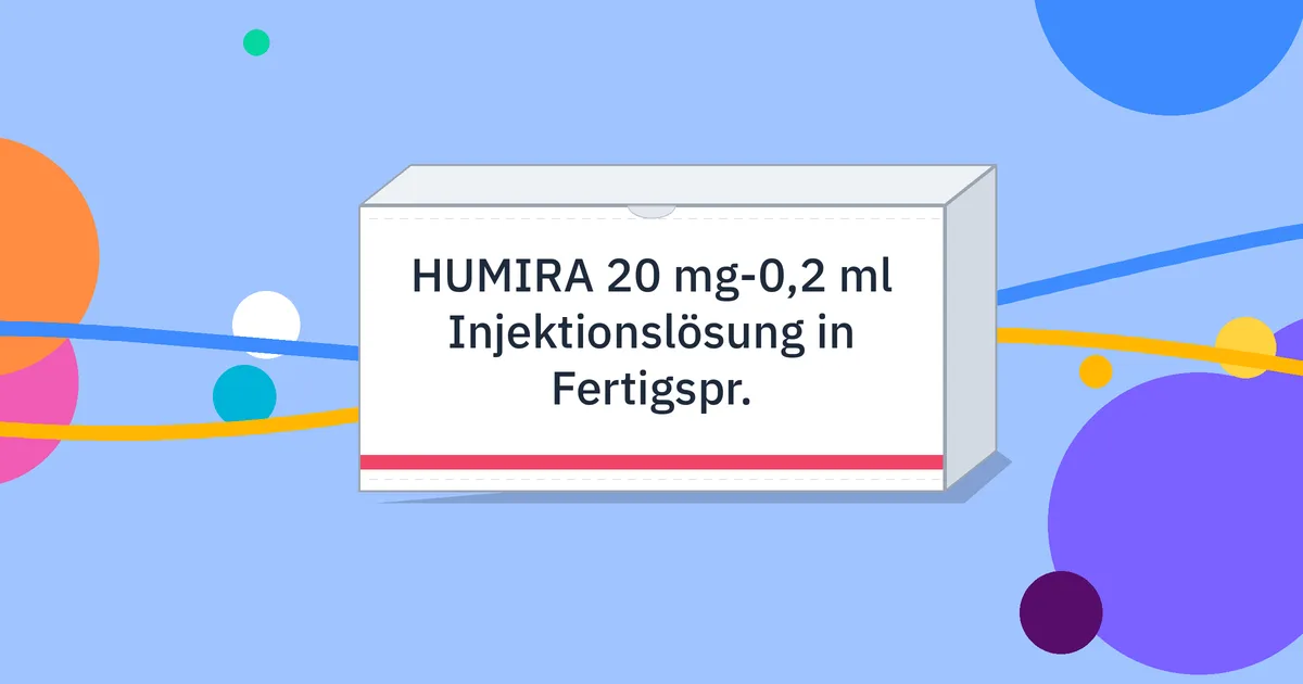 Symbolbild: Packung mit der Aufschrift HUMIRA 20 mg-0,2 ml Injektionslösung in Fertigspr. (PZN 15376857) – Verfügbarkeit und Bezug in Apotheken in Frankfurt am Main