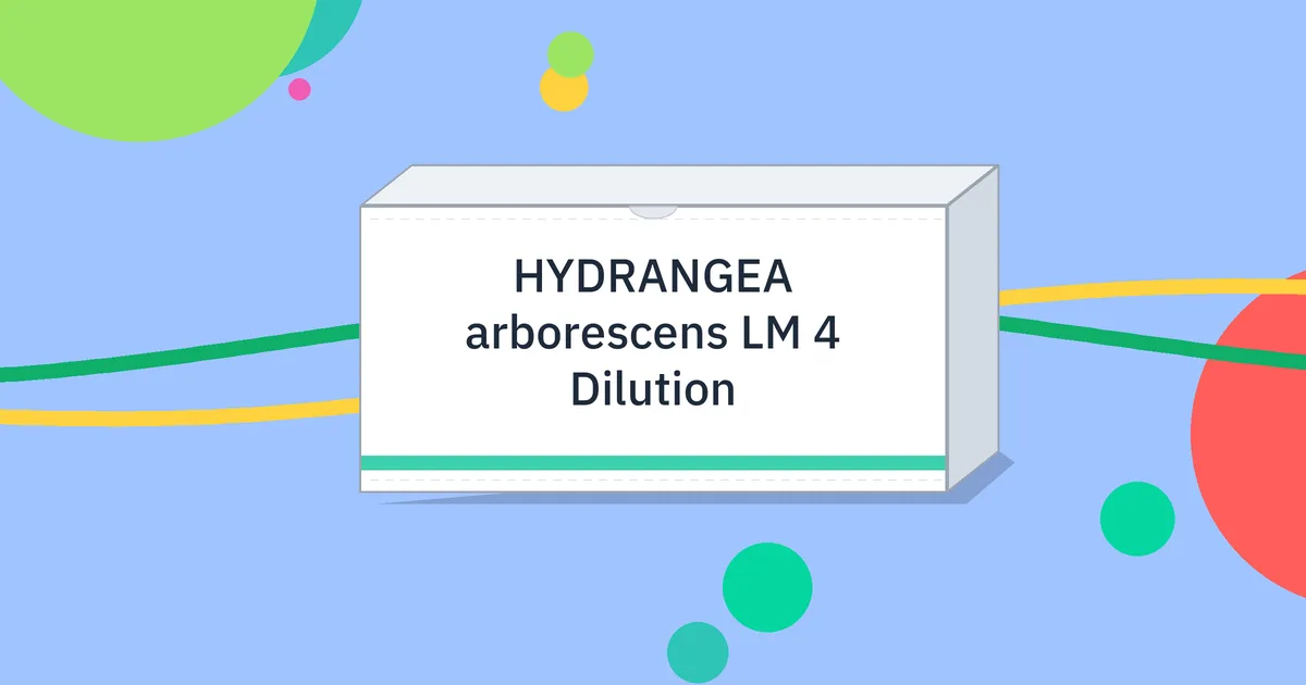Symbolbild: Packung mit der Aufschrift HYDRANGEA arborescens LM 4 Dilution (PZN 13556199) – Verfügbarkeit und Bezug in Apotheken in Frankfurt am Main