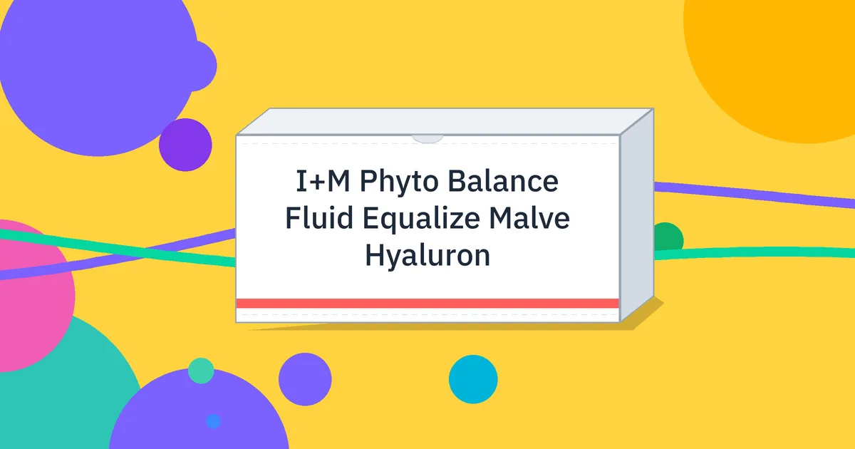 Symbolbild: Packung mit der Aufschrift I+M Phyto Balance Fluid Equalize Malve Hyaluron (PZN 06721924) – Verfügbarkeit und Bezug in Apotheken in Frankfurt am Main