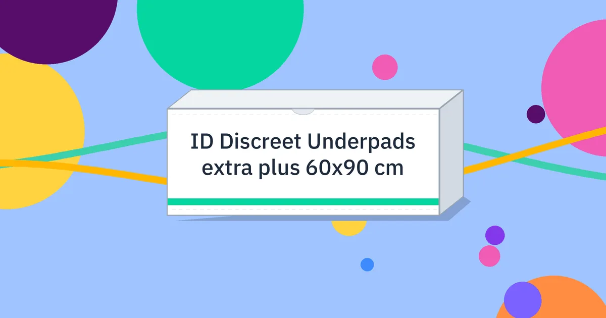Symbolbild: Packung mit der Aufschrift ID Discreet Underpads extra plus 60x90 cm (PZN 19427824) – Verfügbarkeit und Bezug in Apotheken in Frankfurt am Main