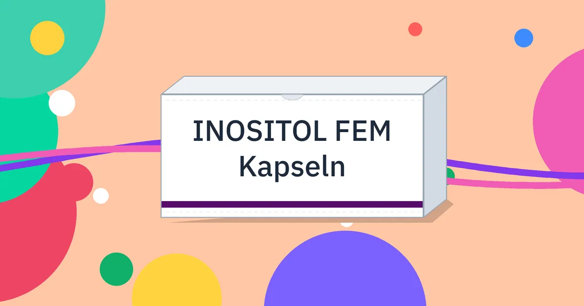 Symbolbild: Packung mit der Aufschrift INOSITOL FEM Kapseln (PZN 17823154) – Verfügbarkeit und Bezug in Apotheken in Frankfurt am Main