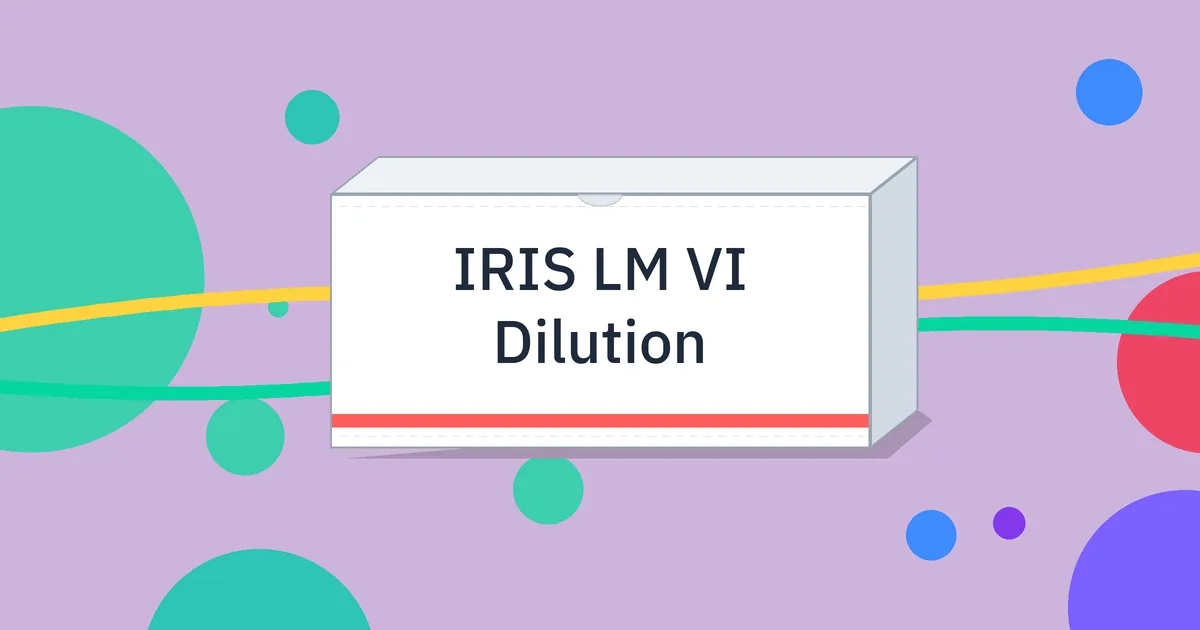 Symbolbild: Packung mit der Aufschrift IRIS LM VI Dilution (PZN 04495286) – Verfügbarkeit und Bezug in Apotheken in Frankfurt am Main