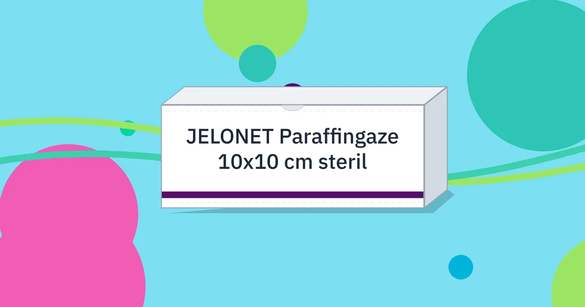 Symbolbild: Packung mit der Aufschrift JELONET Paraffingaze 10x10 cm steril (PZN 16236041) – Verfügbarkeit und Bezug in Apotheken in Frankfurt am Main