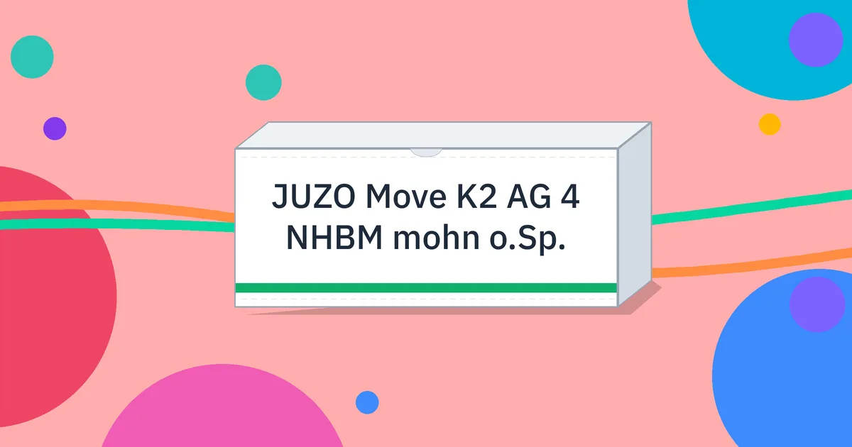 Symbolbild: Packung mit der Aufschrift JUZO Move K2 AG 4 NHBM mohn o.Sp. (PZN 18556956) – Verfügbarkeit und Bezug in Apotheken in Frankfurt am Main