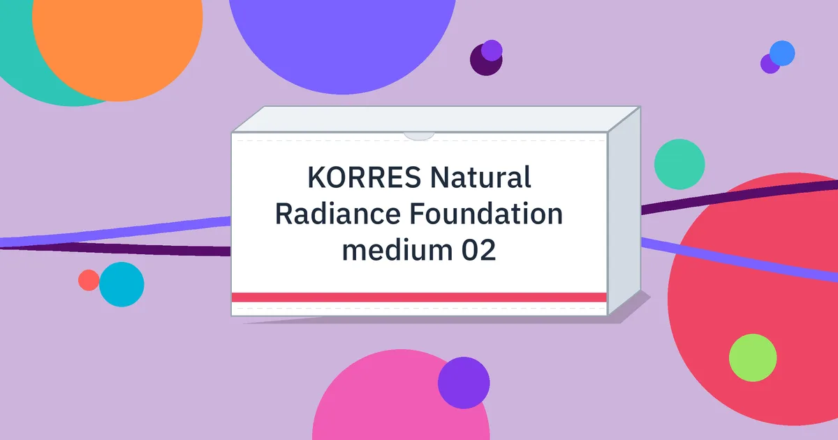 Symbolbild: Packung mit der Aufschrift KORRES Natural Radiance Foundation medium 02 (PZN 19900321) – Verfügbarkeit und Bezug in Apotheken in Frankfurt am Main