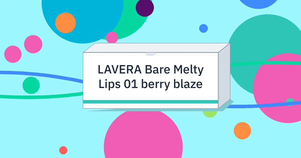 Symbolbild: Packung mit der Aufschrift LAVERA Bare Melty Lips 01 berry blaze (PZN 19196253) – Verfügbarkeit und Bezug in Apotheken in Frankfurt am Main