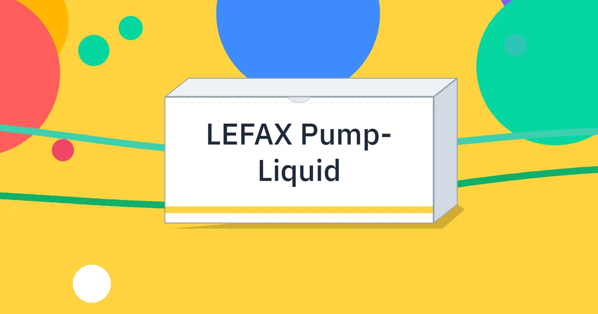 Symbolbild: Packung mit der Aufschrift LEFAX Pump-Liquid (PZN 02563865) – Verfügbarkeit und Bezug in Apotheken in Frankfurt am Main
