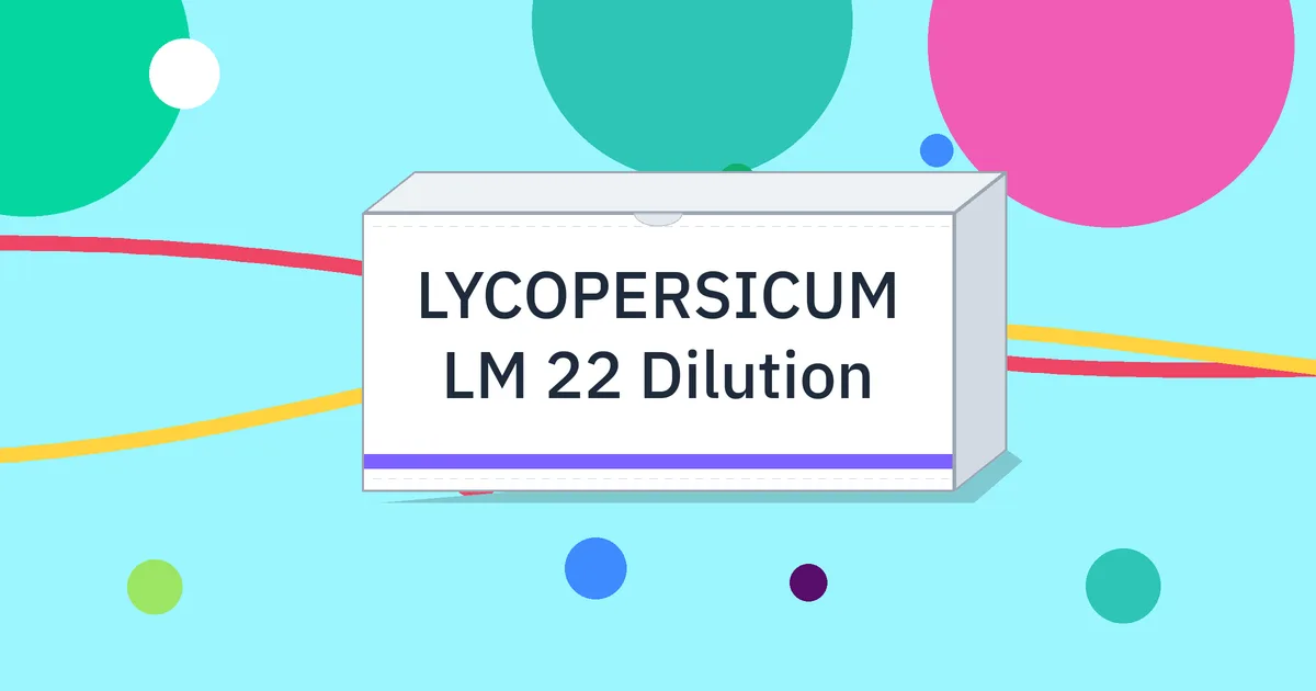 Symbolbild: Packung mit der Aufschrift LYCOPERSICUM LM 22 Dilution (PZN 13537687) – Verfügbarkeit und Bezug in Apotheken in Frankfurt am Main