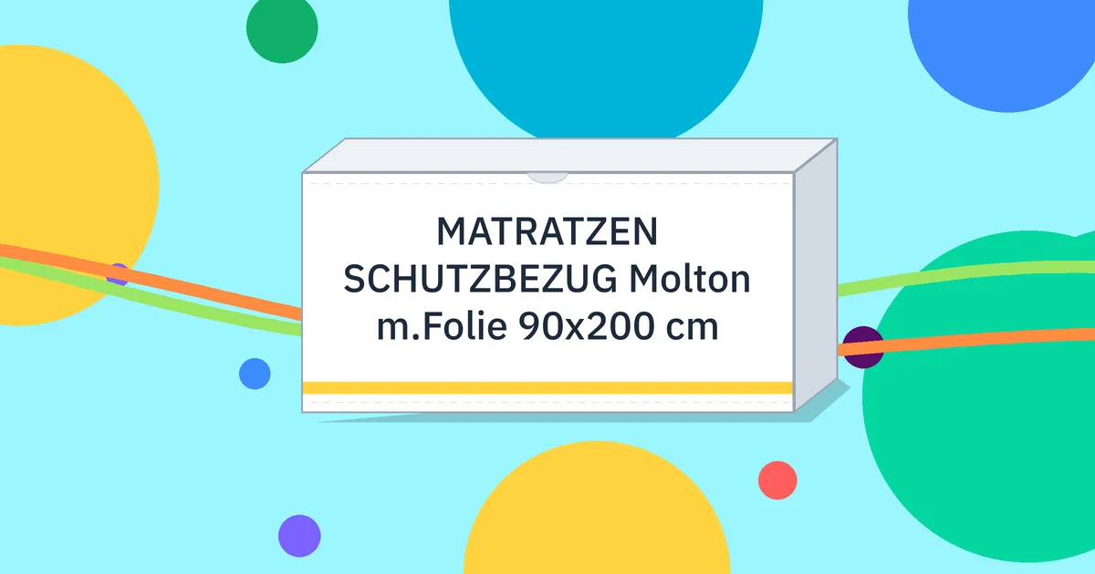 Symbolbild: Packung mit der Aufschrift MATRATZEN SCHUTZBEZUG Molton m.Folie 90x200 cm (PZN 02577749) – Verfügbarkeit und Bezug in Apotheken in Frankfurt am Main
