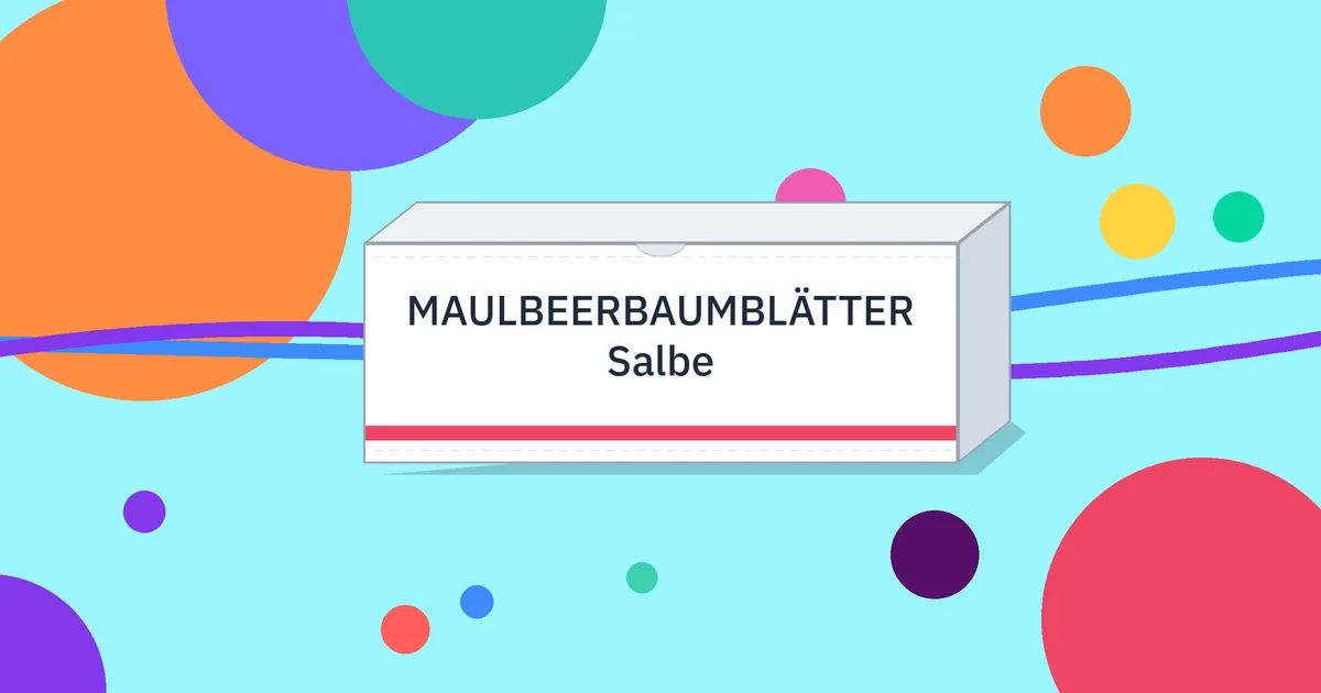 Symbolbild: Packung mit der Aufschrift MAULBEERBAUMBLÄTTER Salbe (PZN 18046416) – Verfügbarkeit und Bezug in Apotheken in Frankfurt am Main
