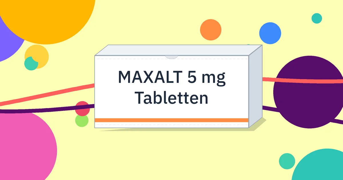 Symbolbild: Packung mit der Aufschrift MAXALT 5 mg Tabletten (PZN 00074435) – Verfügbarkeit und Bezug in Apotheken in Frankfurt am Main