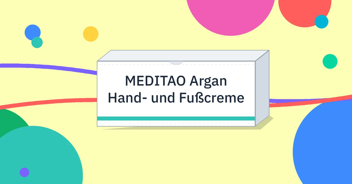 Symbolbild: Packung mit der Aufschrift MEDITAO Argan Hand- und Fußcreme (PZN 10557092) – Verfügbarkeit und Bezug in Apotheken in Frankfurt am Main